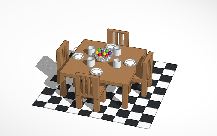 3d Design Dinner Time Tinkercad