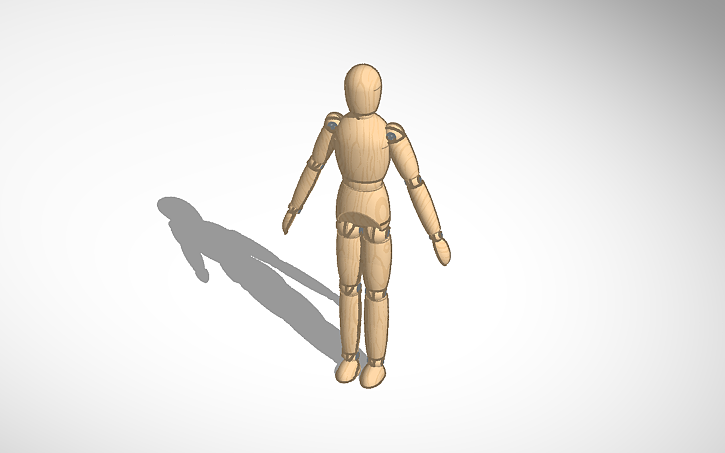 3D design Poseable Artist's Figure - Tinkercad