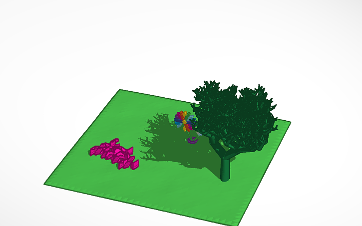 3D design Spring Flowers | Tinkercad