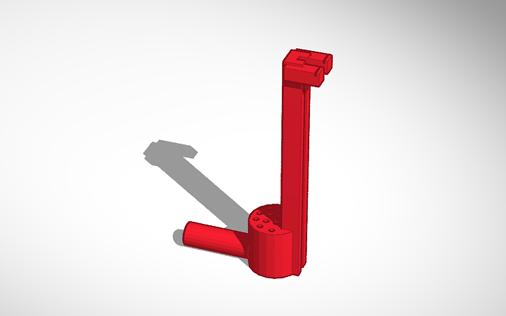 3D design toothpick gun - Tinkercad