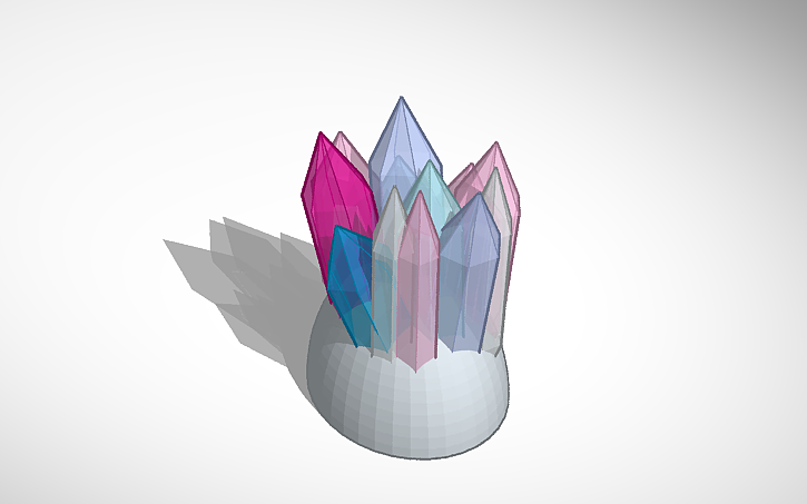 3D design Crystal Rock - Tinkercad