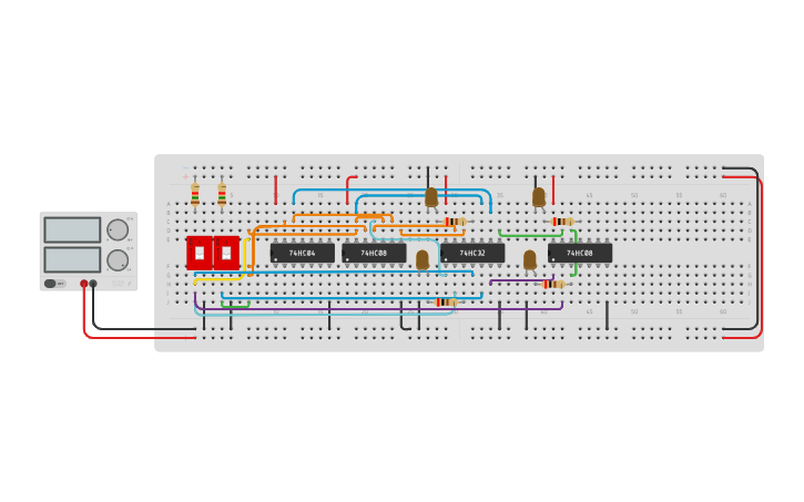 Circuit design Teoremas Simplificación Parte 1 - Tinkercad