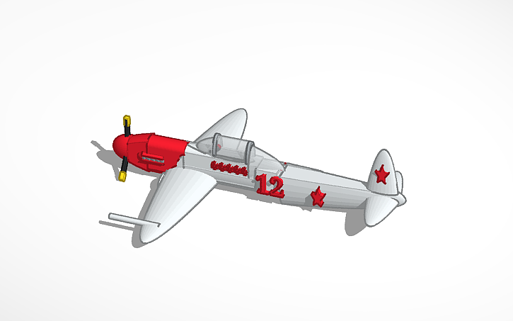 3D design Yak-3 - Tinkercad