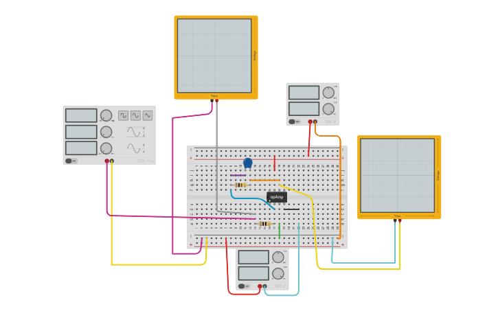 Circuit design Integrator(by anurag) - Tinkercad