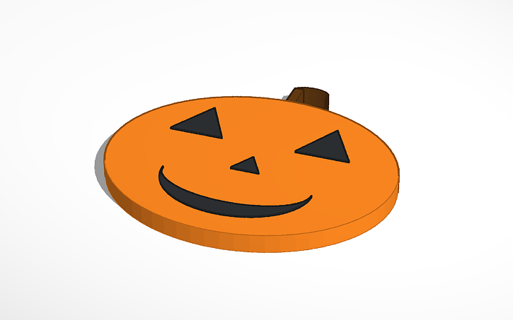 3D design Halloween pumpkin - Tinkercad