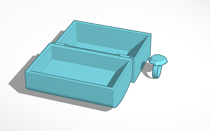 3D design opening box - Tinkercad