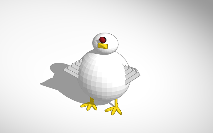 3D design Terminator Chicken - Tinkercad