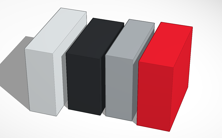 3D design PC Case Size Comparison - Tinkercad