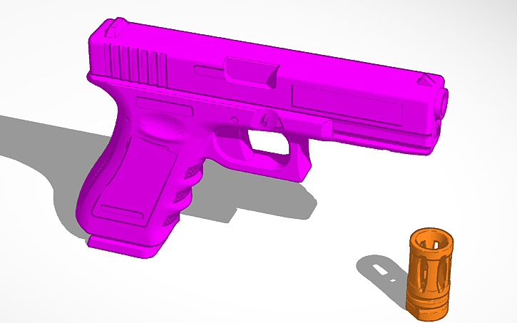 3D design Glock 22 | Tinkercad