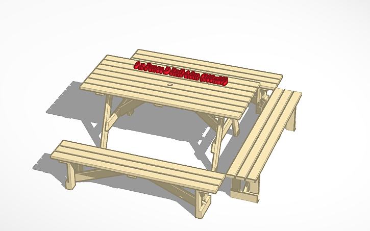 3D design Garden table - Tinkercad