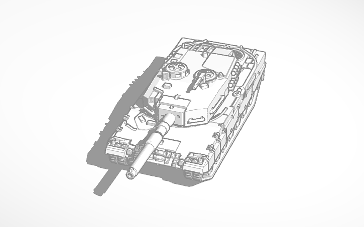 3D design Leopard 2 Main Battle Tank - Tinkercad