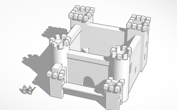 3D design castle - Tinkercad