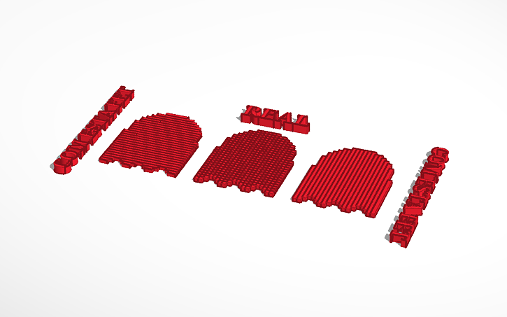 3D design PAC-Ghost - Tinkercad