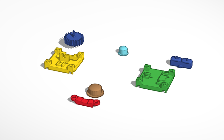 3D design [Ultimate Par Timer] Buttons - Tinkercad