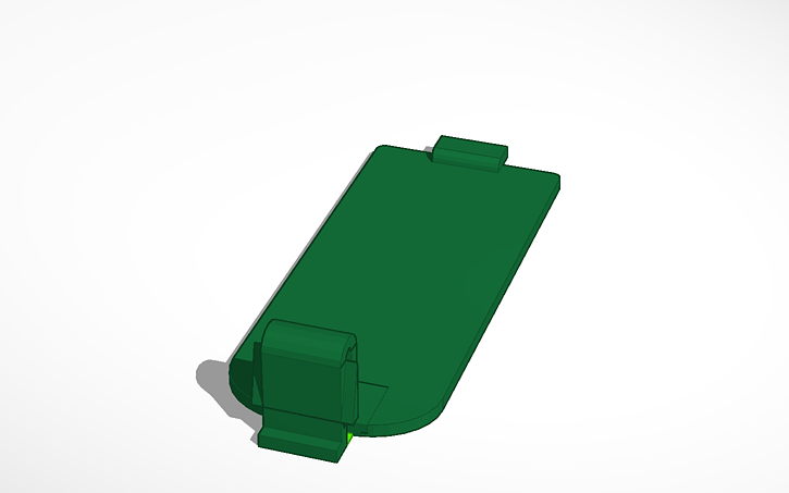 3D design WD Live TV Remote Battery Cover | Tinkercad