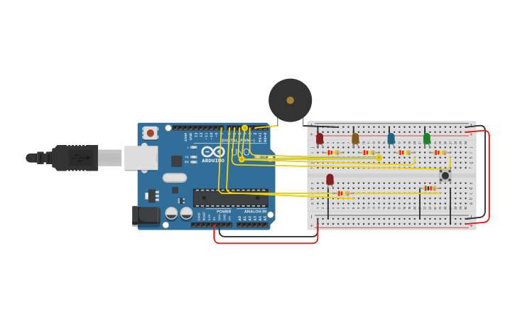 Circuit design Activity 01 tac Switch - Tinkercad