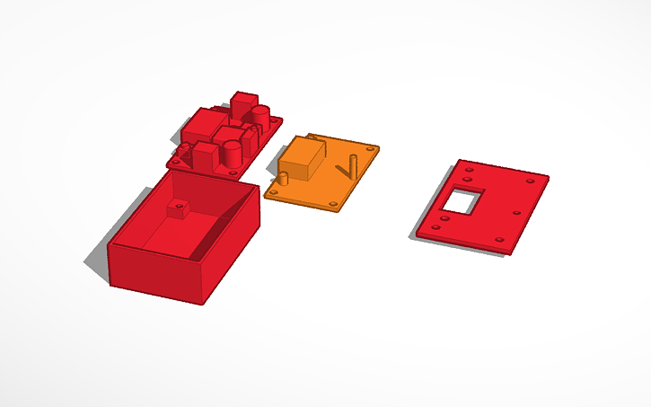3D design Buck Dc to DC Box Holder CN2596-2 - Tinkercad