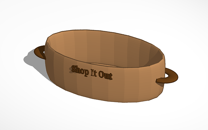 3D design Grocery Bag - Tinkercad