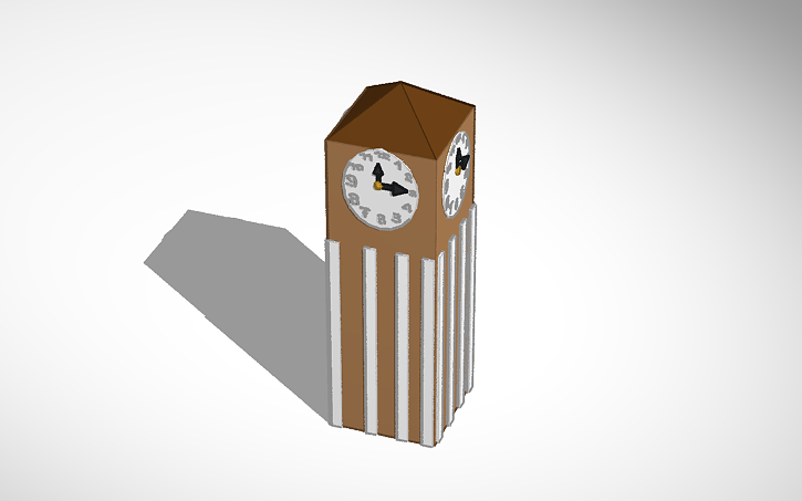 3D design Clock tower | Tinkercad