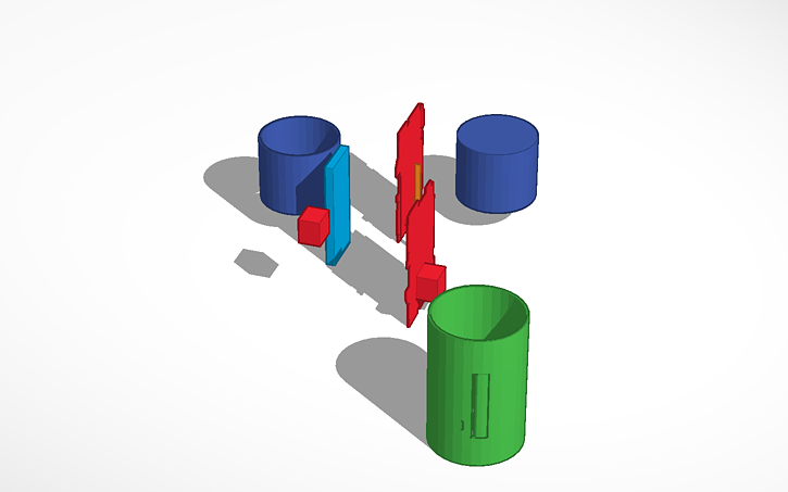 3D design 50mm Circuit Board - Tinkercad