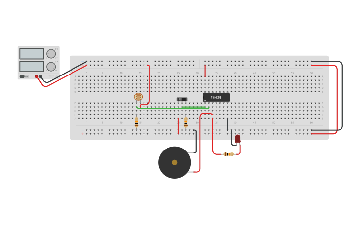 Circuit Design Burglar Alarm And Gate Tinkercad