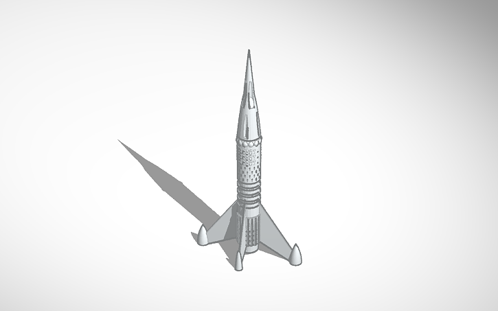 3D design Interplanetary Rocket 1, OS - Tinkercad