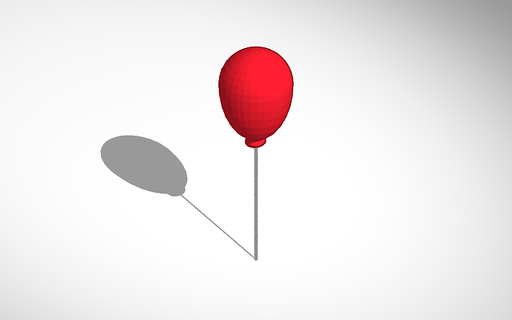 3D design IT balloon - Tinkercad