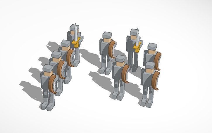 3D design soldiers | Tinkercad