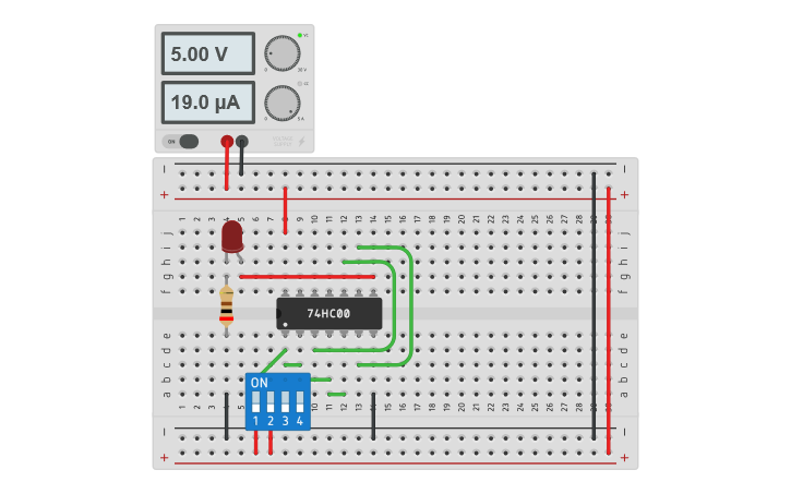 Circuit design Implementing OR gate using NAND gate (Lab-2) | Tinkercad