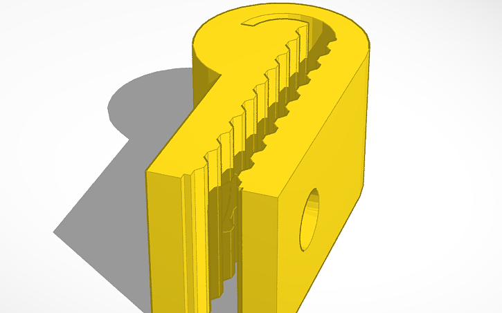 3D design Cable Clip - Tinkercad