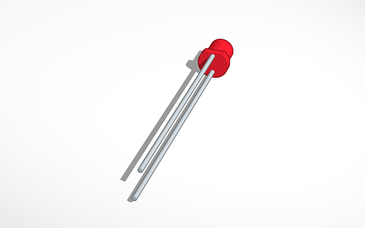 3D design 3mm LED #Template | Tinkercad