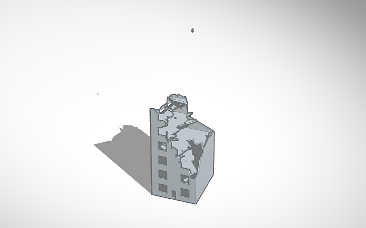 3D design destroyed buildings | Tinkercad