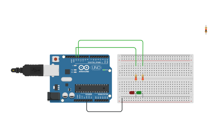Circuit design Taran-Arduino 2-Led blink | Tinkercad Circuit design Taran-Arduino 2-Led blink | Tinkercad