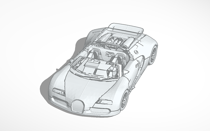 3D design Bugatti Veyron - Tinkercad