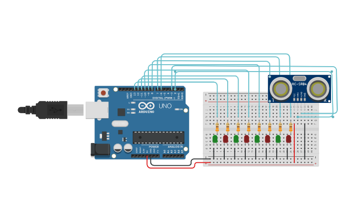 Circuit design Sensor - Tinkercad