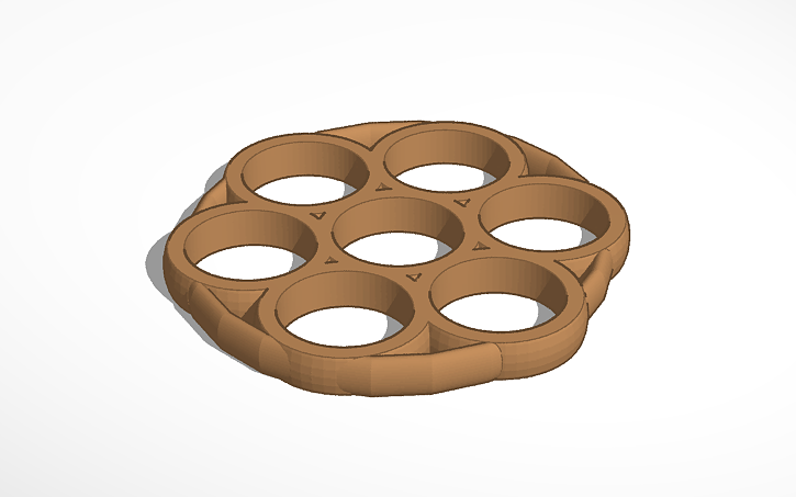 3D design 6 sided fidget spinner - Tinkercad