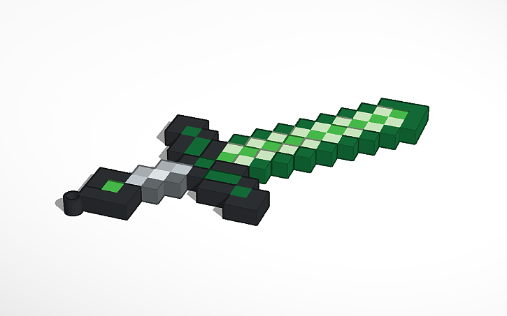 3D design Minecraft Sword | Tinkercad