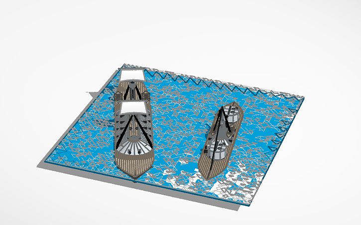 3D design battle of ironclads - Tinkercad