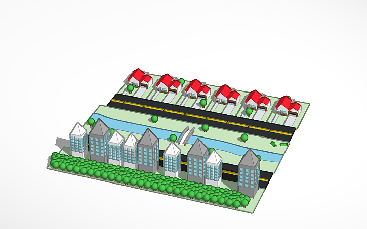3D design city - Tinkercad
