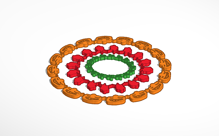 3D design Fall Paper Cutouts - Tinkercad