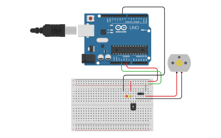 Circuit Design Arduino Controlled Motor Tinkercad Ima