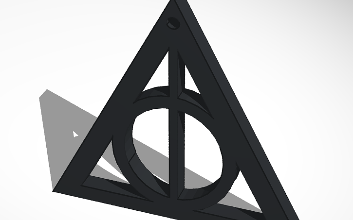 3D design The Deathly Hallows - Tinkercad