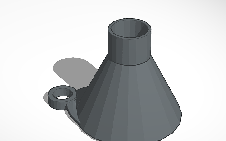 3D design 2 LTR funnel - Tinkercad