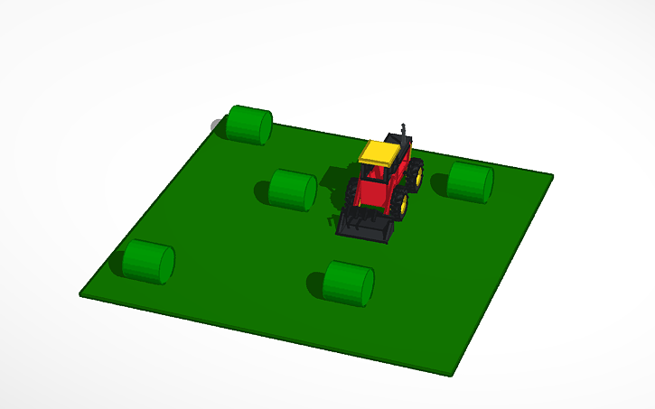 3D design tractor - Tinkercad