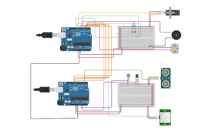 Circuit Design Circuito Sensores Y Actuadores Tinkercad