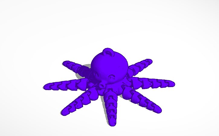 3D design mini octopus - Tinkercad