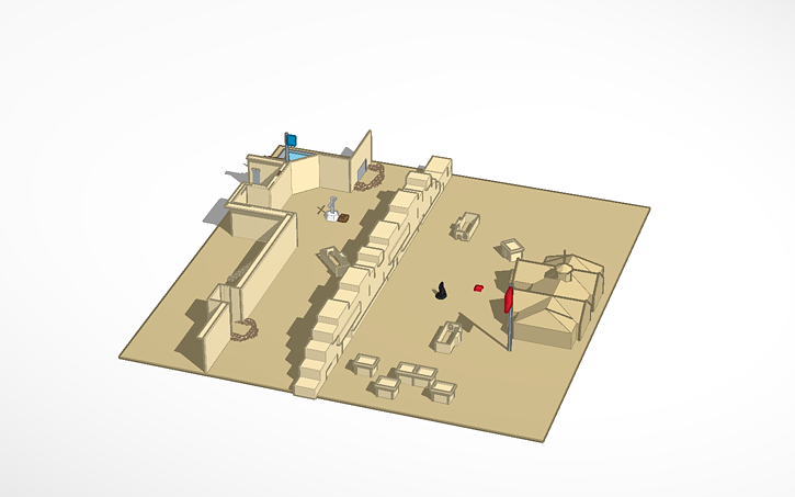 3D design Ultimate Desert War-zone - Tinkercad