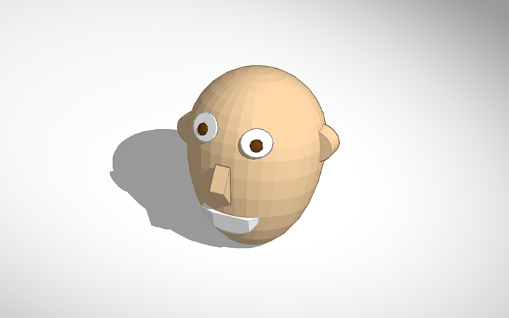 3D design Head - Tinkercad