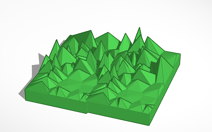 3D design Mountain landscape | Tinkercad
