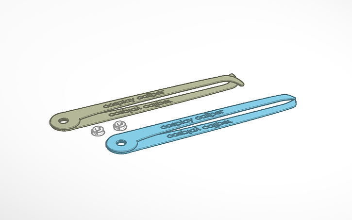 3D design Cosplay Calipers - Tinkercad